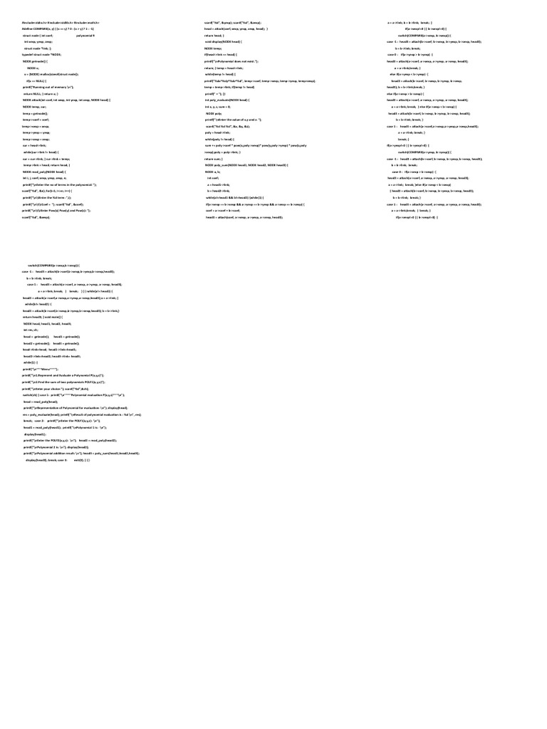 Dsa Polyinomial | PDF | Computer Programming | Computing