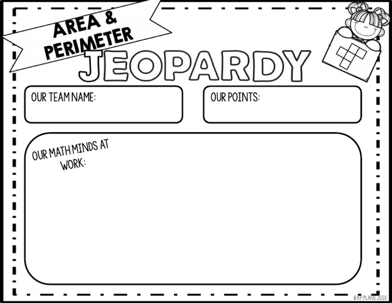 Area & Perimeter Jailbreak Jeopardy Worksheet | PDF | Career & Growth
