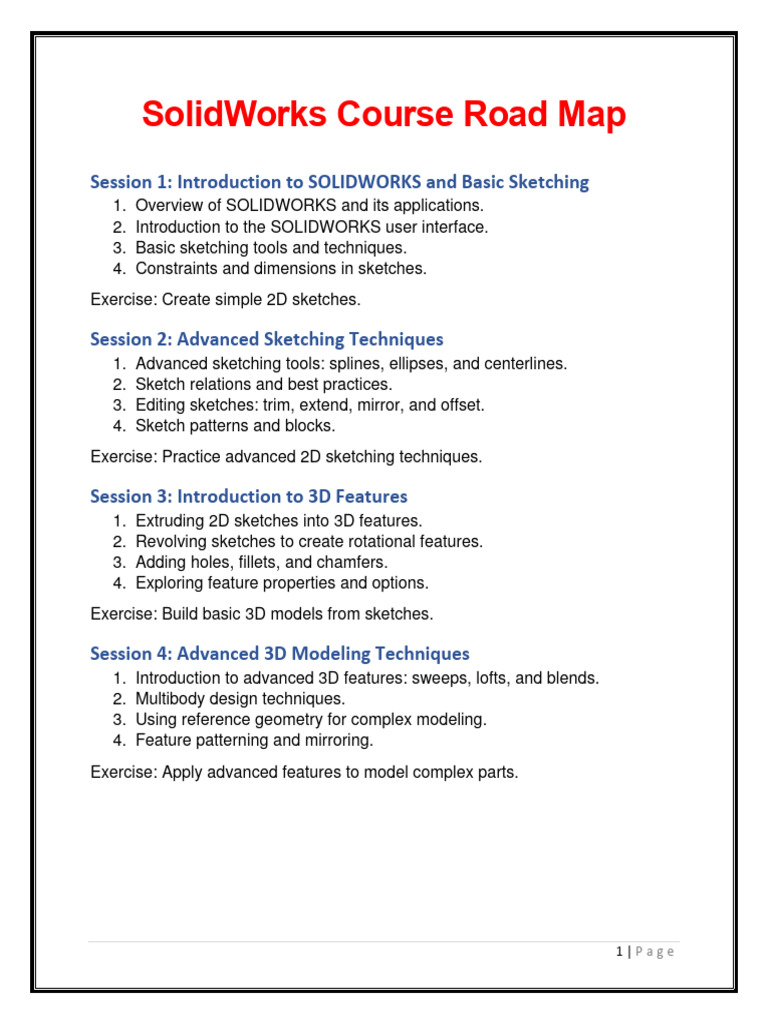 SolidWorks RoadMap | PDF | 3 D Computer Graphics | Drawing