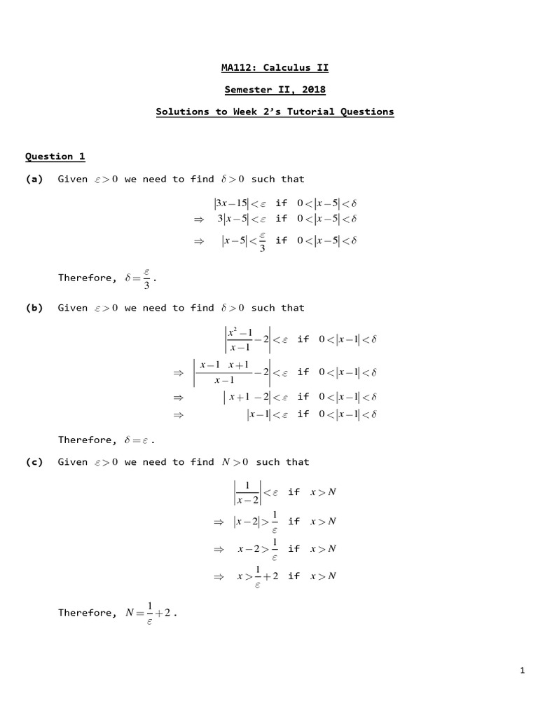 MA112 Wk2 Tuorial Solution | PDF | Mathematical Concepts | Euclidean Plane Geometry