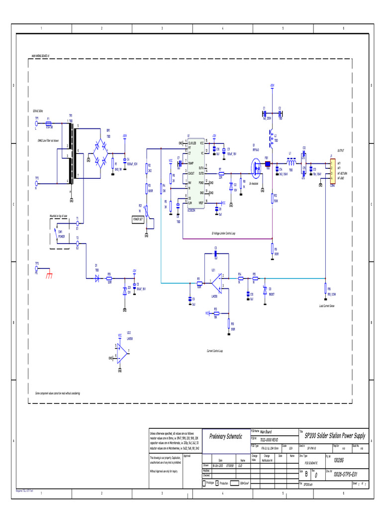 Solder Station Power Supply Schematic | PDF | Manufactured Goods ...