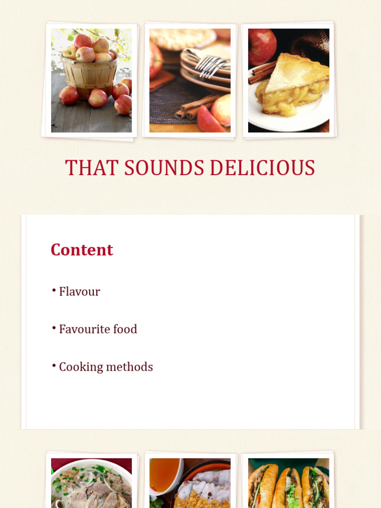 Unit 3A - THAT SOUNDS DELICIOUS | PDF