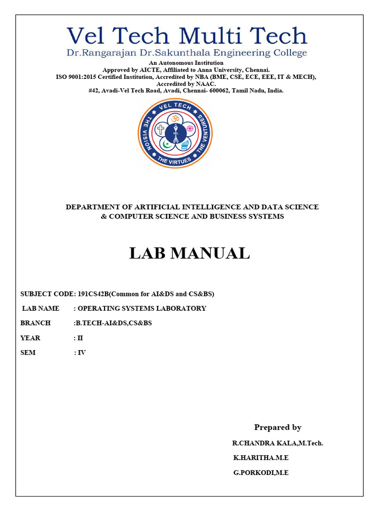191cs42b - Os Record | PDF | Engineering | Computer File
