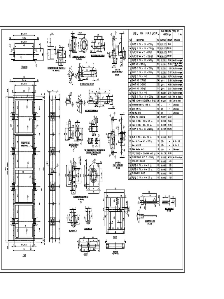 Louver Damper Fabrication Drawing | PDF
