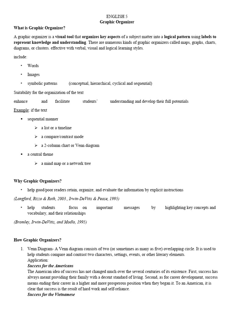 Graphic Organizers for Student Learning | PDF | Earth Sciences ...