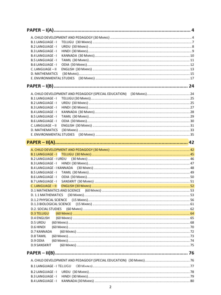 Telugu Syllabus - AP TET - Syllabus - 2024 - Rotated | PDF | Educational Technology | Learning