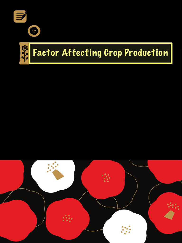 Factors Influencing Crop Production | PDF | Precipitation | Photosynthesis