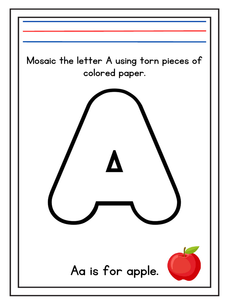 Black White Alphabet Letters Collage Worksheets | PDF | Languages ...