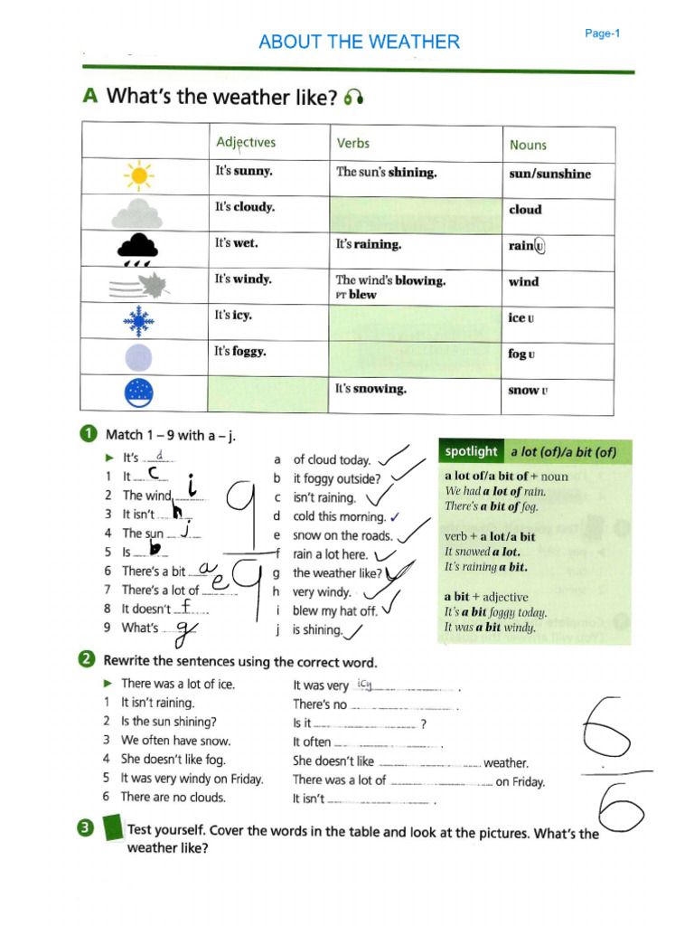 About The Weather | PDF