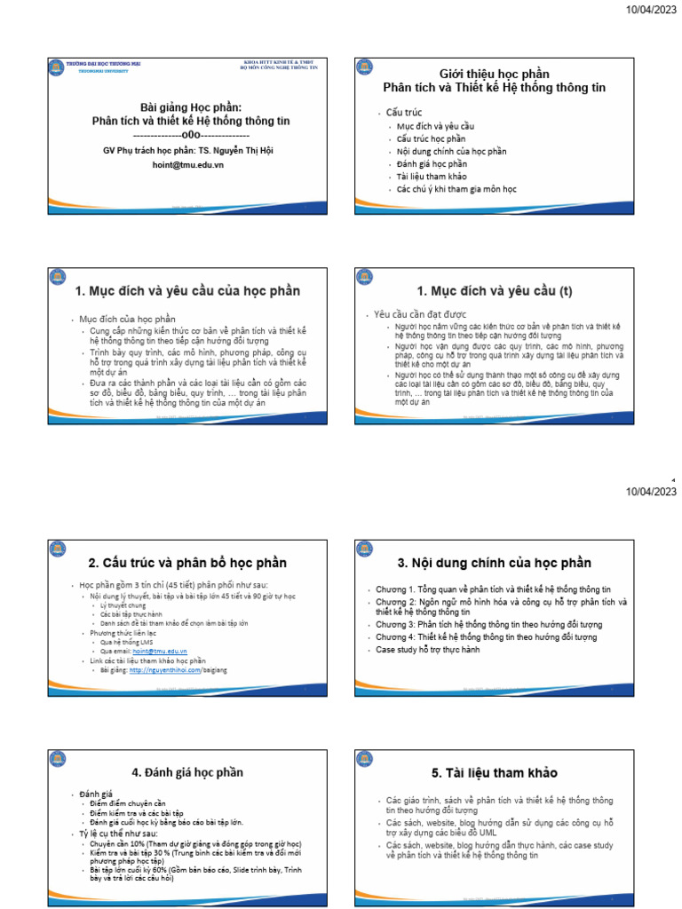 Slide BG PTTK HTTT TMU | PDF