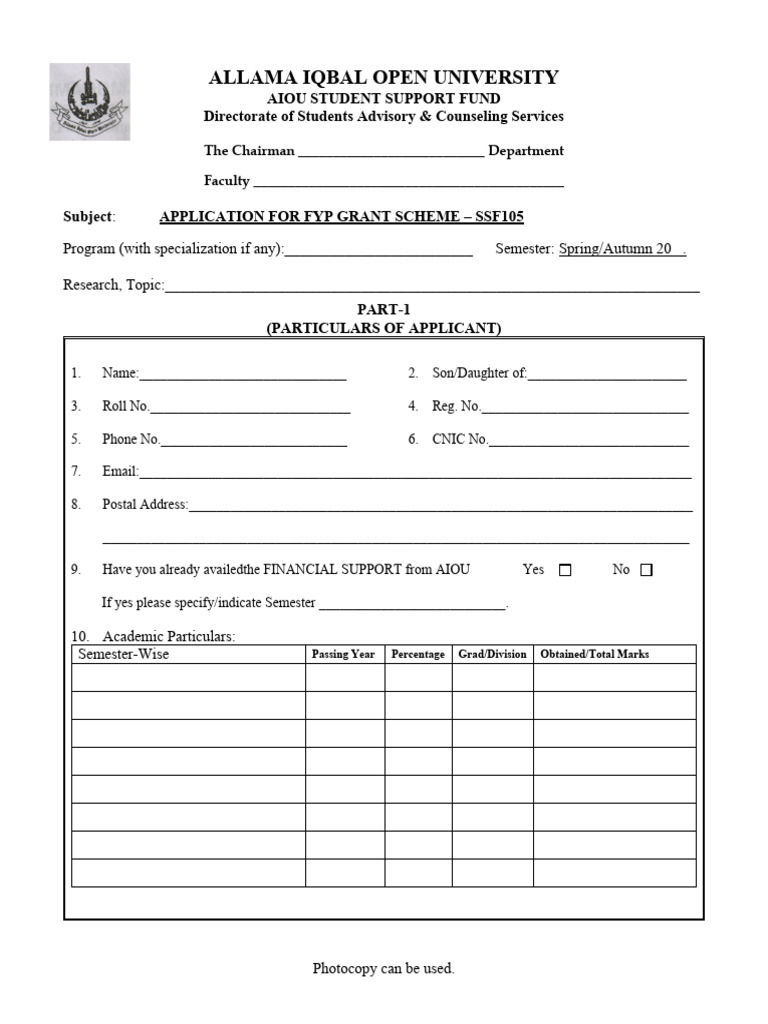 SSF-105 Form | PDF