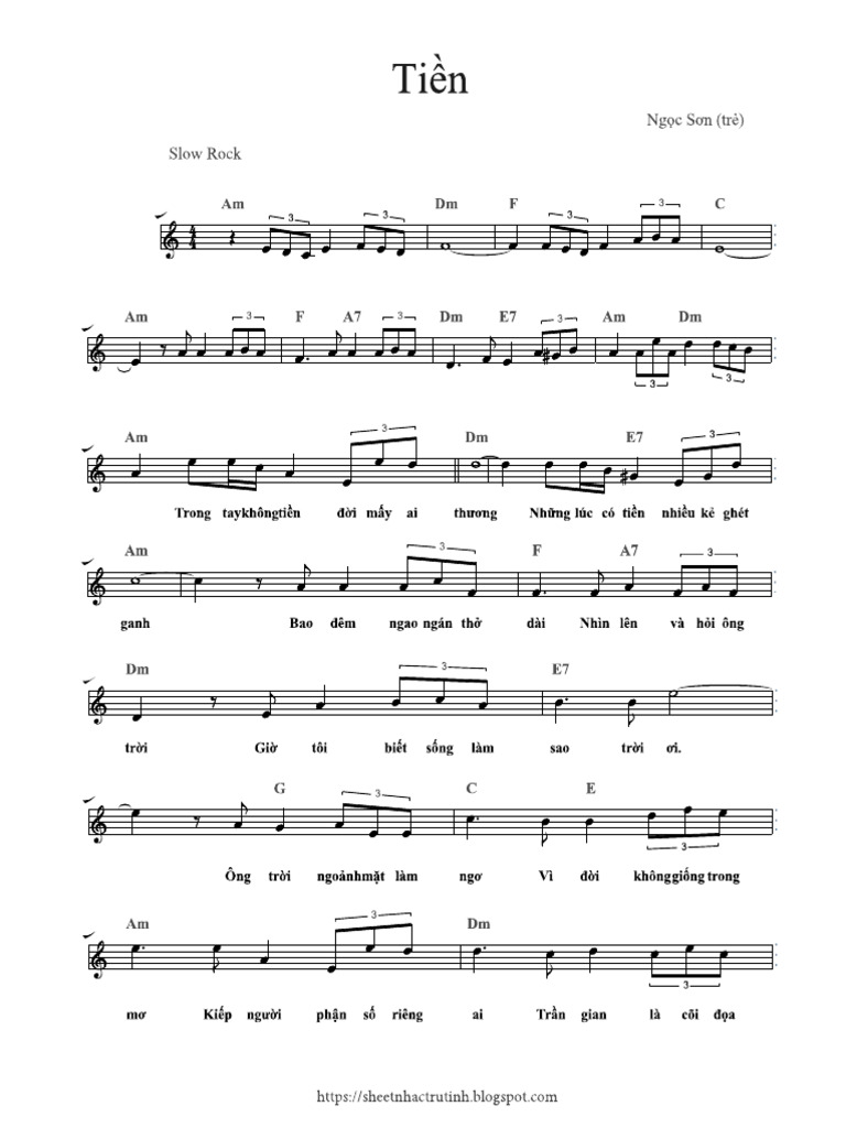 Sheet Nhac Tien | PDF