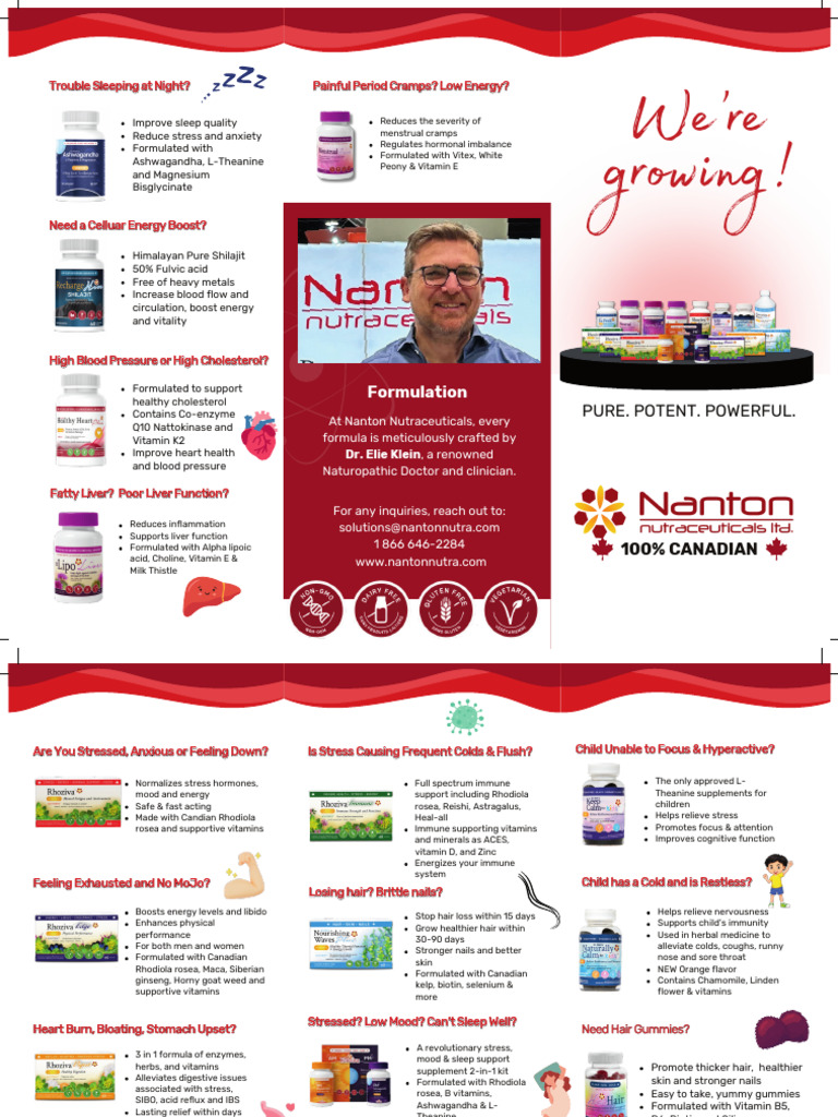 CHFA Trifold Brochure | PDF | Dietary Supplements | Common Cold