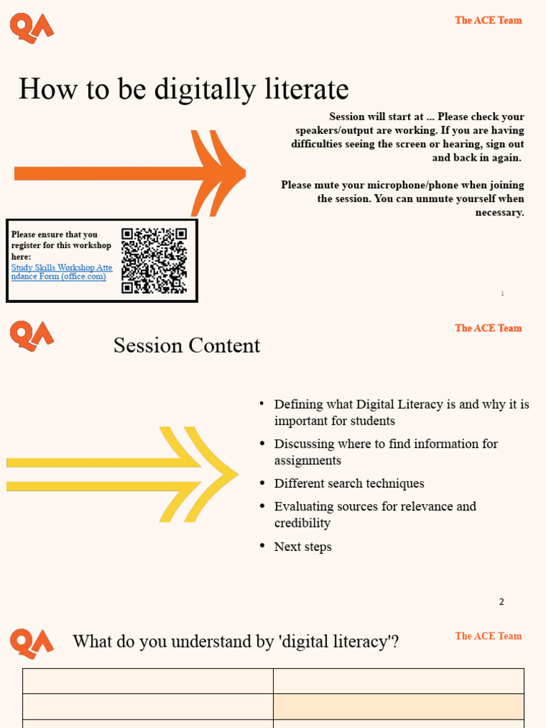 SSFNS How To Be Digitally Literate - An Introduction | PDF ...