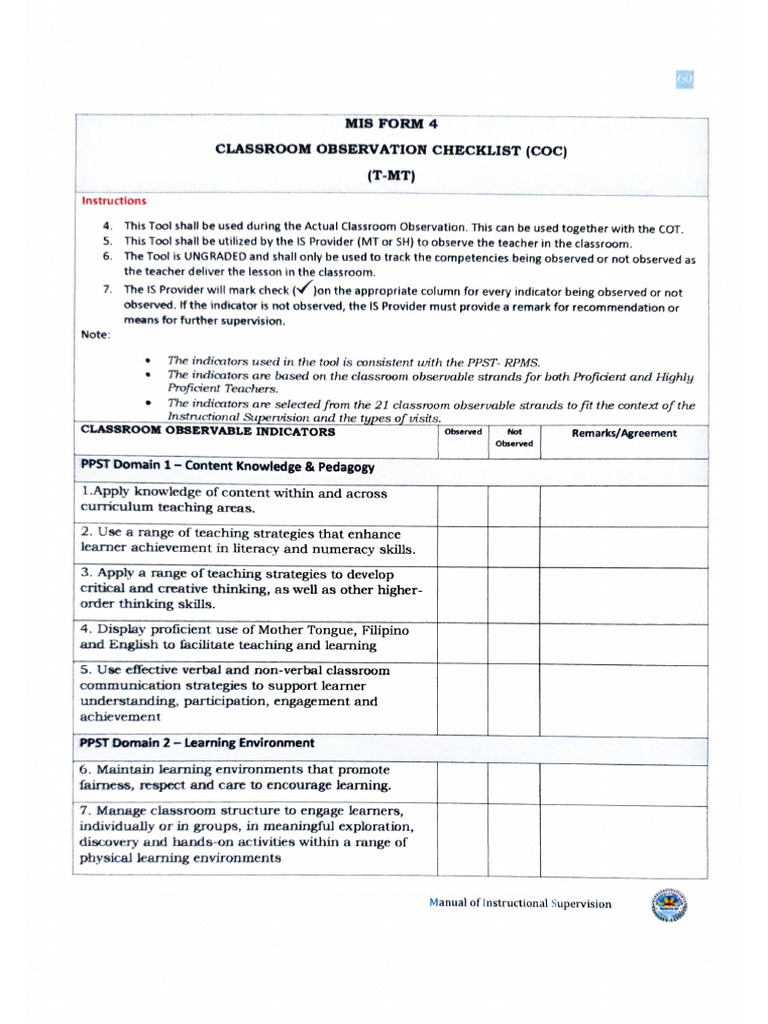 Mis Form 4 | PDF