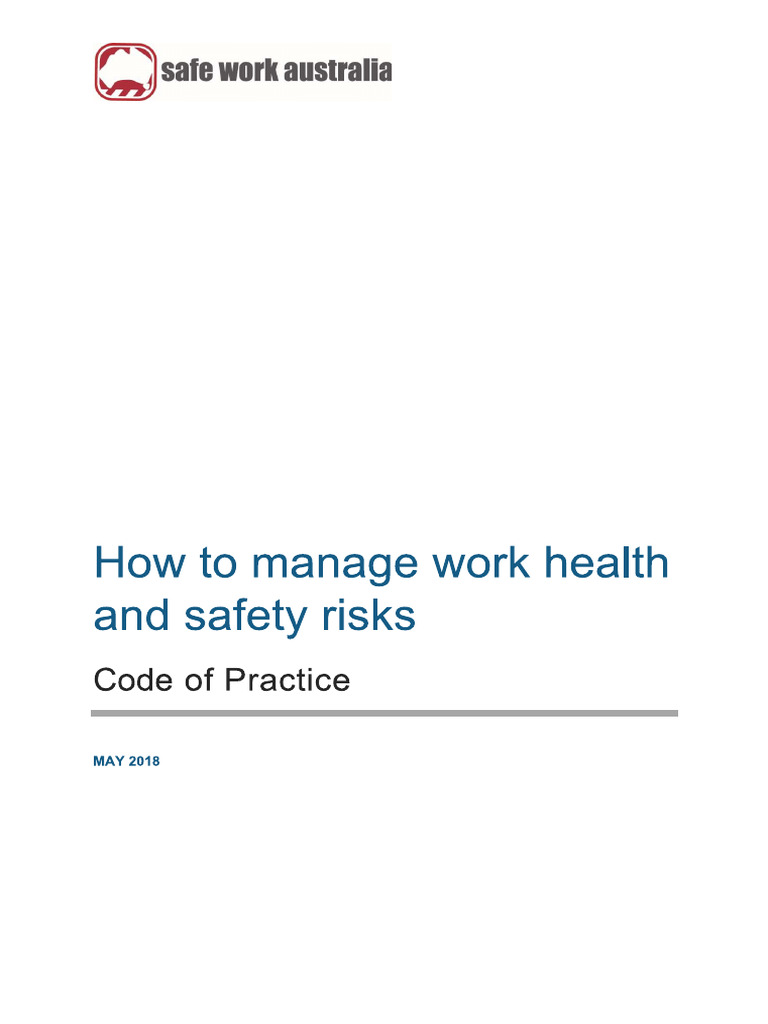 How To Manage Work Health and Safety Risks | PDF