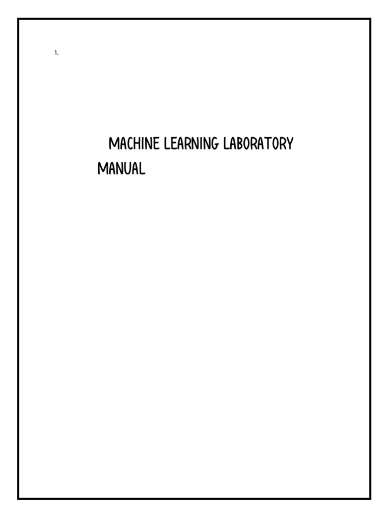 Machine Lab Download Free Pdf Machine Learning Deep Learning