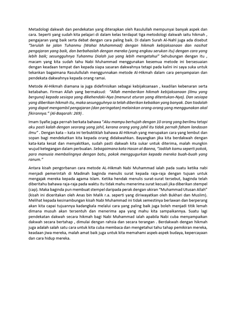 Dakwah Dan Penguucapan Awam (TUGASAN) - Tun Amirah Irdina | PDF