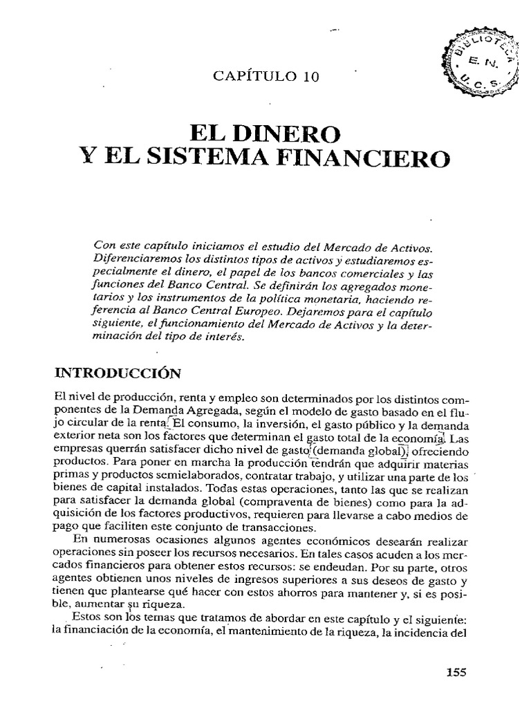 Capitulo 10-11 - Jose Maria Okean | PDF | Dinero | Bancos