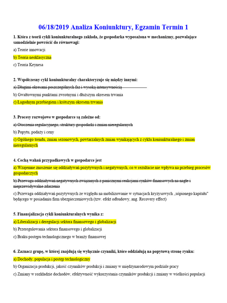 2 Egzamin Pytania 1 | PDF