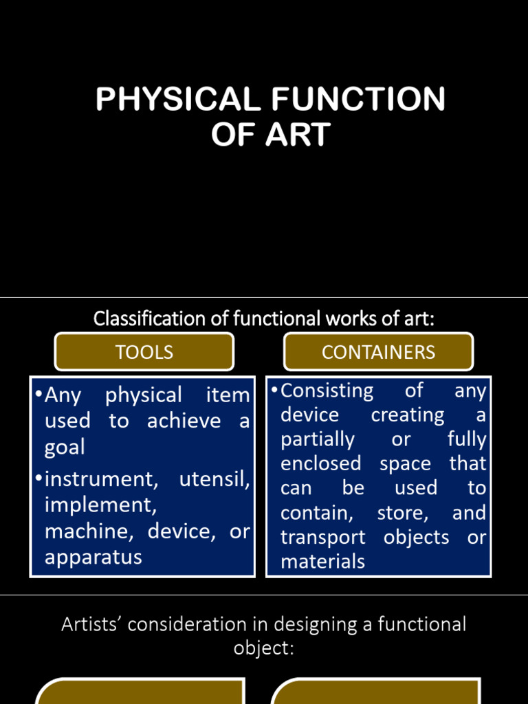 12 Physical Function of Art | PDF