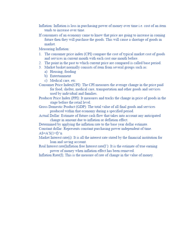 Understanding Inflation Basics | PDF