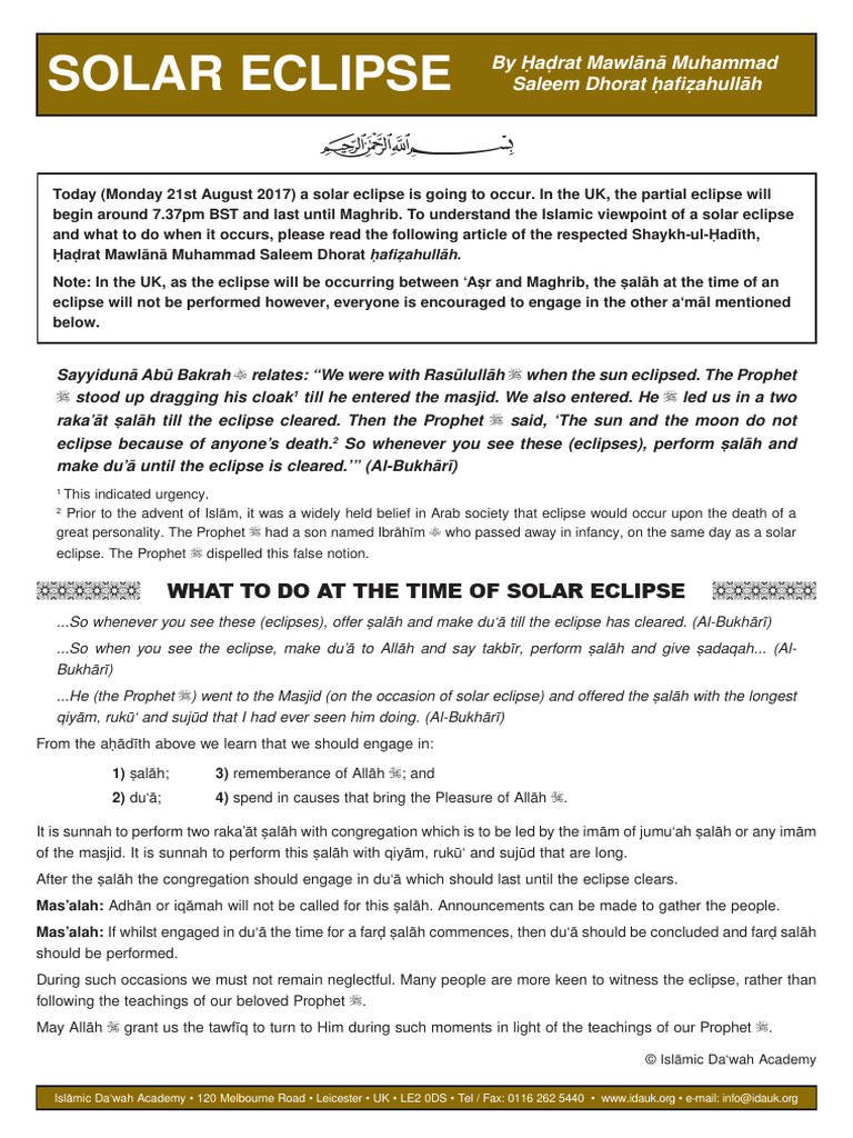 Eclipse 2017 Pdf Solar Eclipse Abrahamic Religions