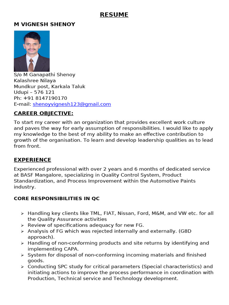 Vignesh Resume 13-06-2023 | PDF