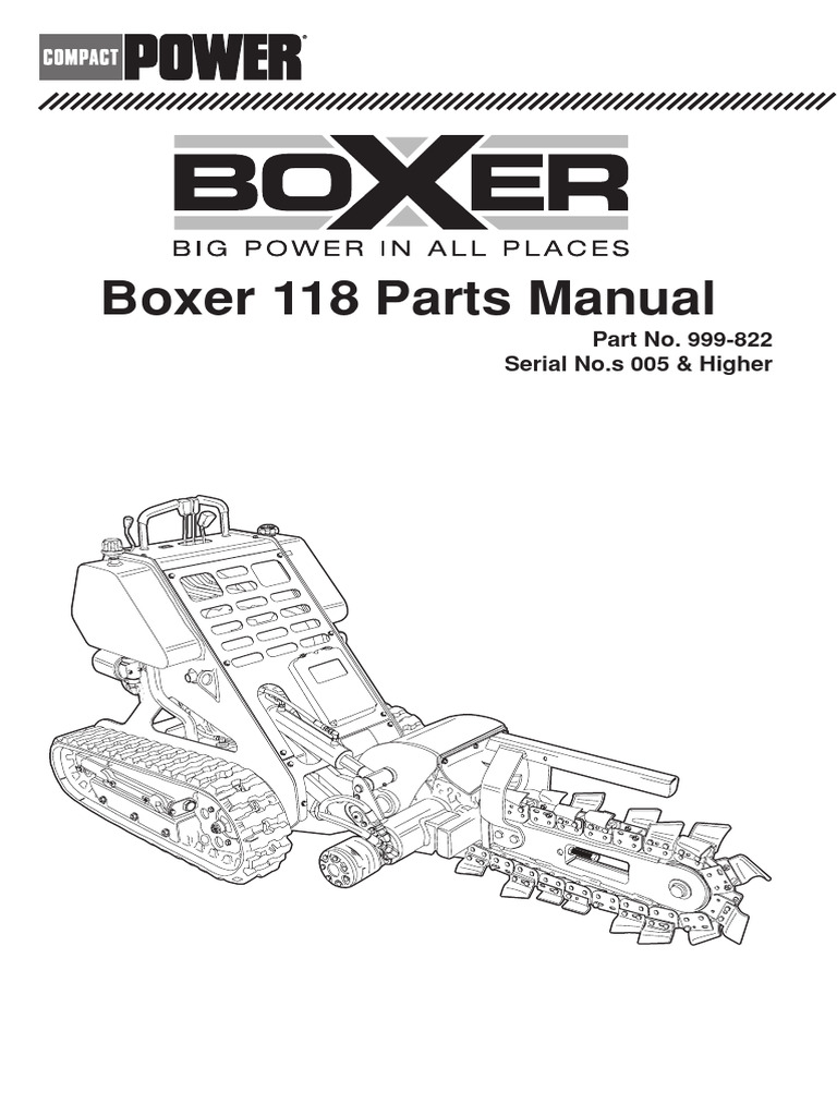 Boxer 118 Parts Manual | PDF | Engines | Washer (Hardware)