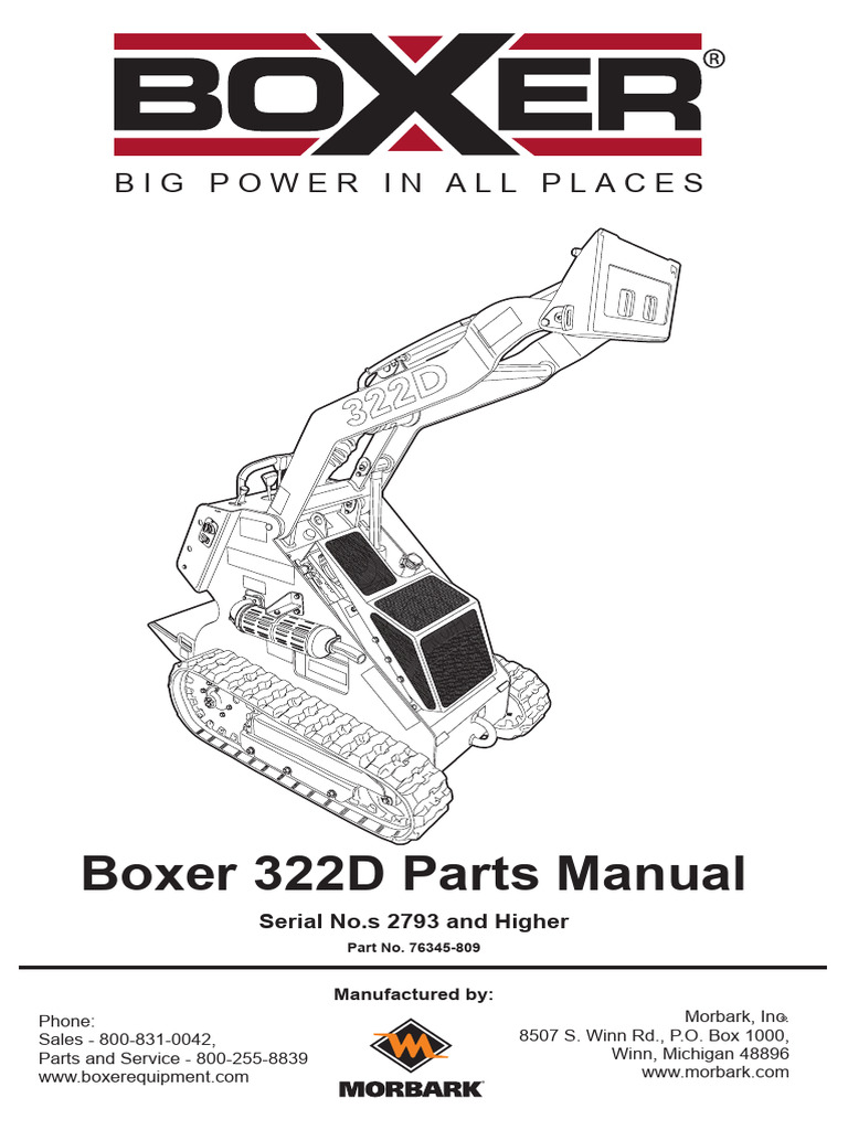 Boxer 322D Parts Manual | PDF | Pump | Engines