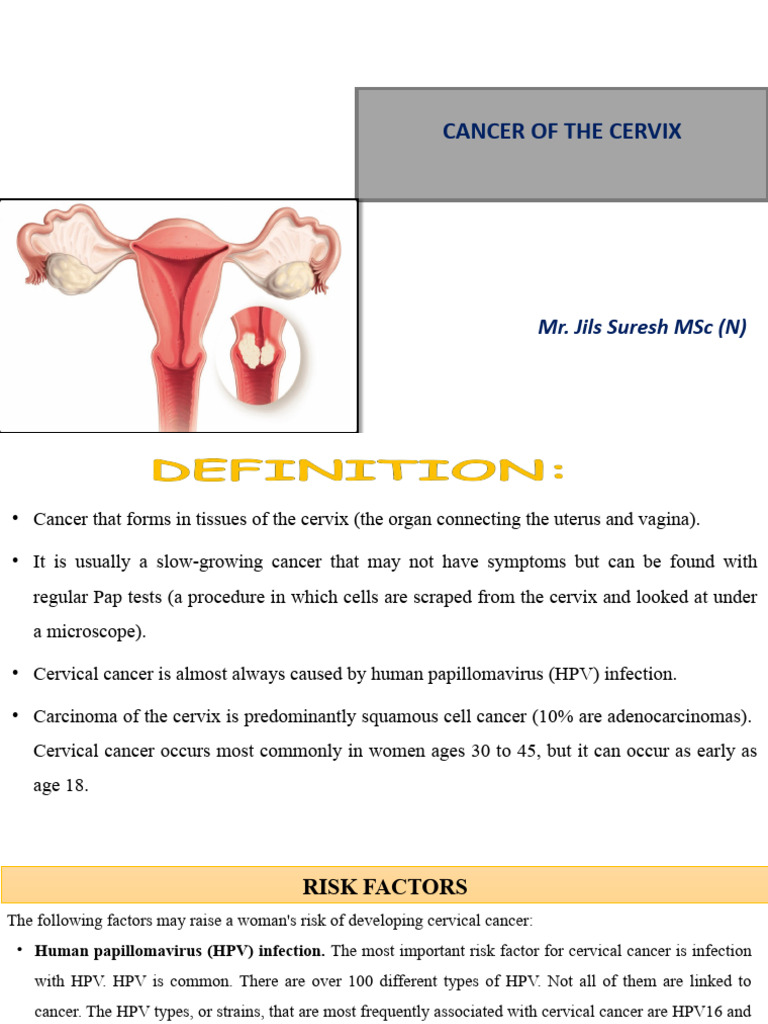 Cancer of The Cervix | PDF | Cervical Cancer | Cancer