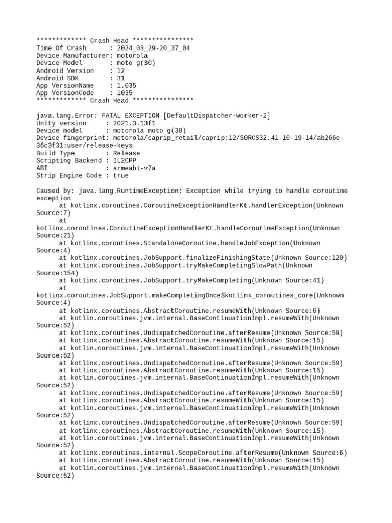Mod Menu Crash 2024 03 29-20 37 04 | PDF | Android (Operating System) | Smartphone