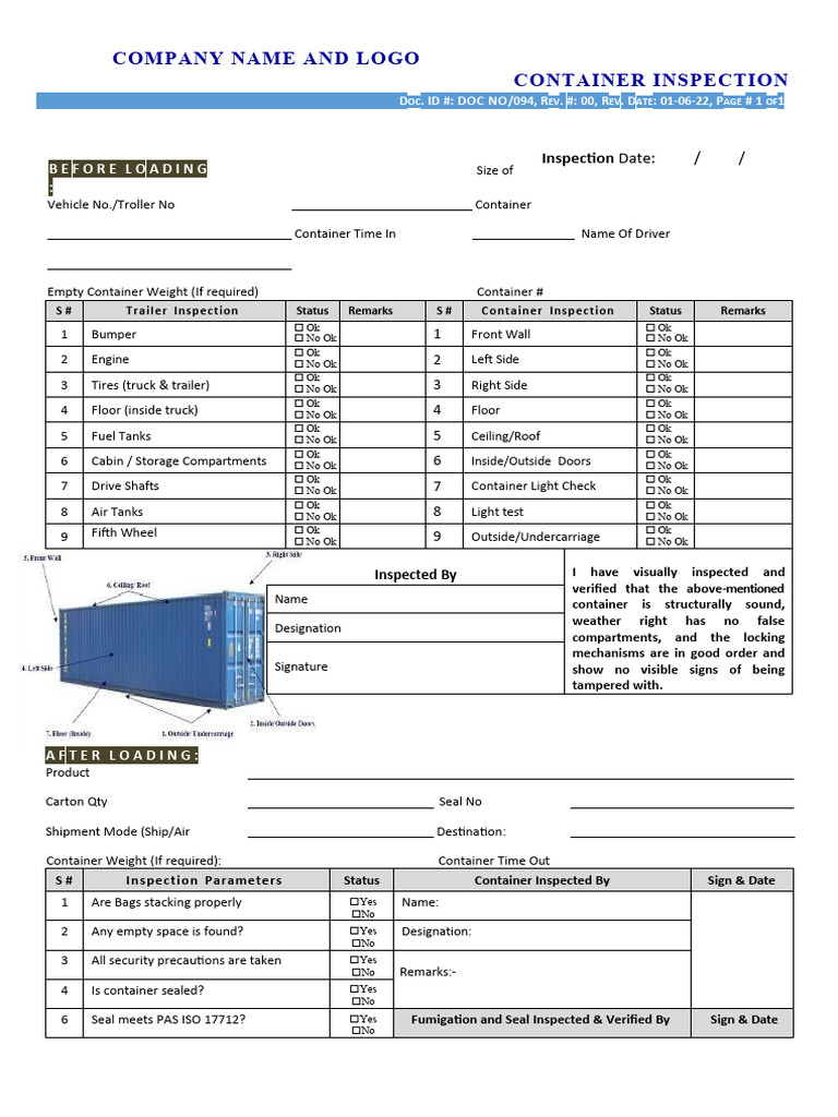 Container Inspections | PDF | Truck | Transport
