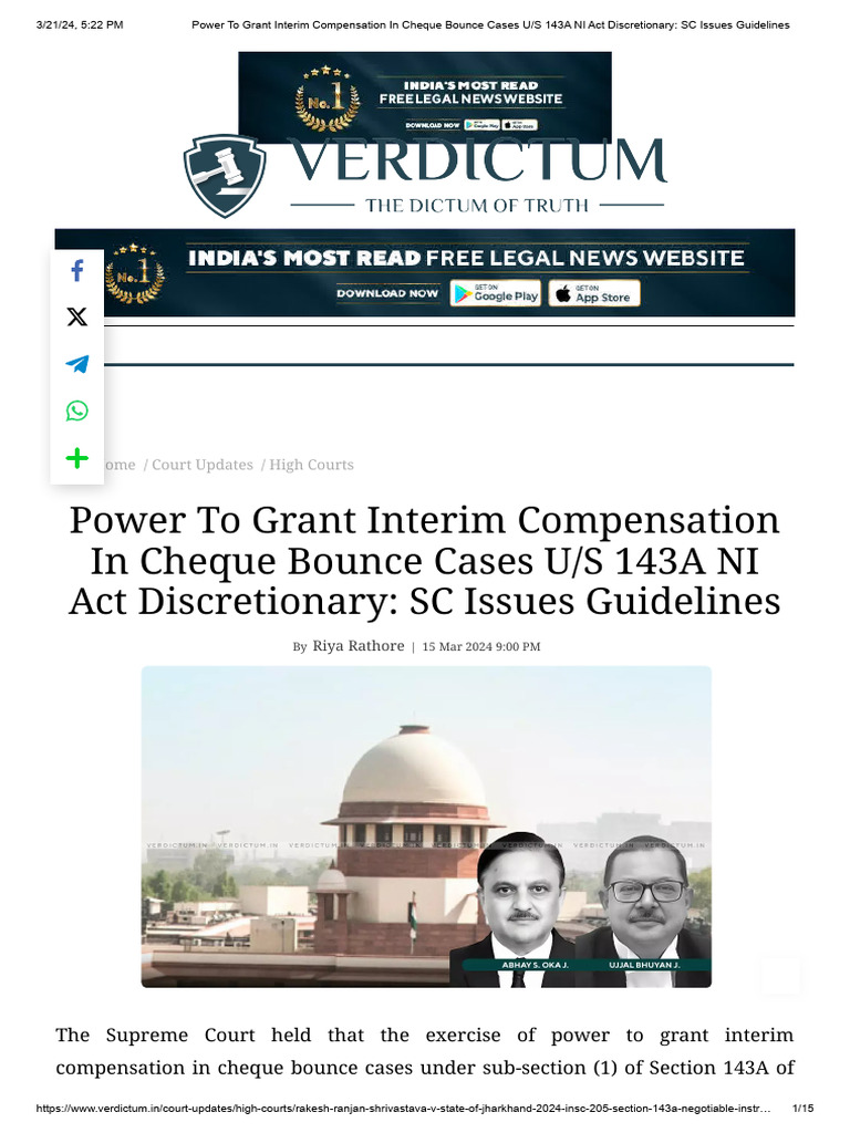 Case Study | PDF | Lawsuit | Appeal