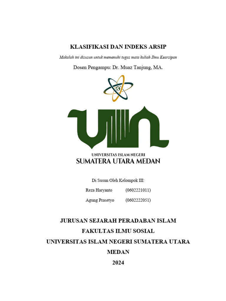 Klasifikasi Dan Indeks Arsip | PDF | Karier & Perkembangan | Seni