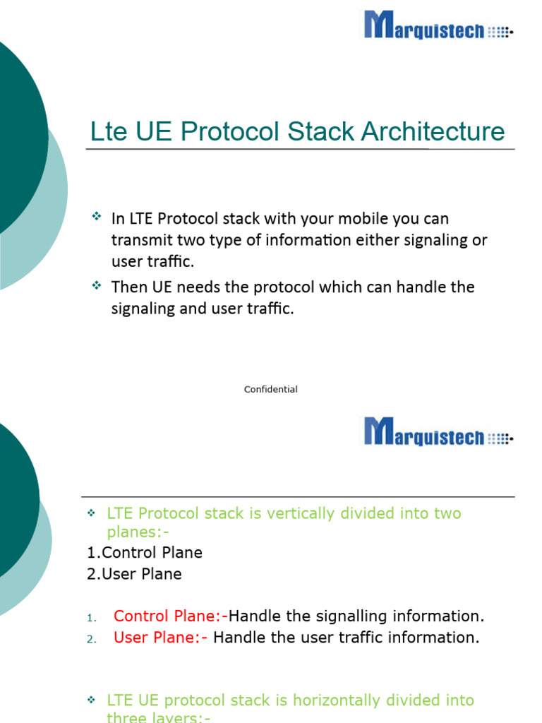 Lte Ue Protocol Stack Architechure | PDF | Computer Networking | Telecommunications Standards
