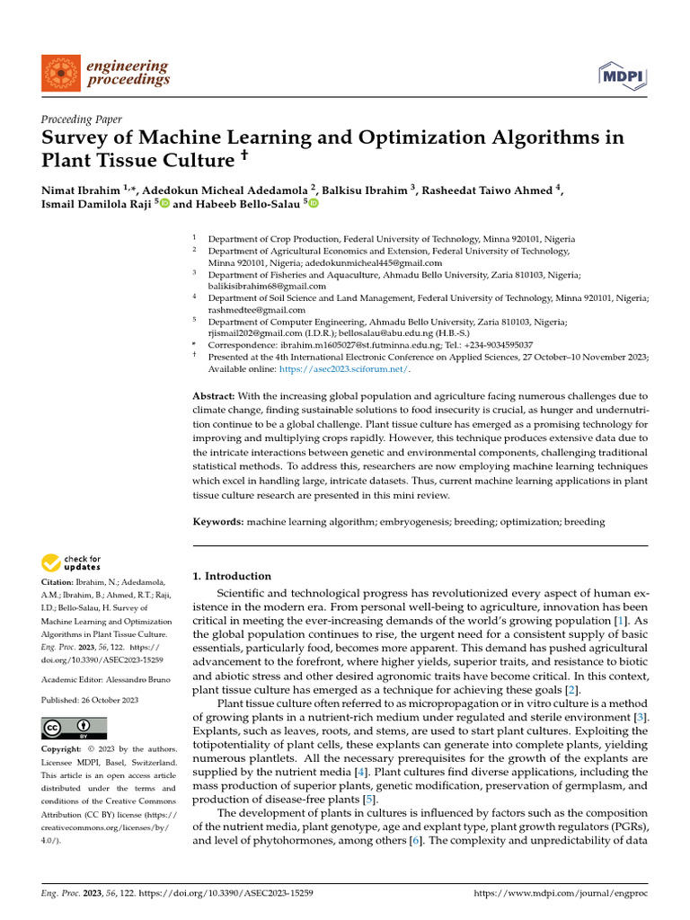 Survey of Machine Learning and Optimization Algori | PDF | Machine ...