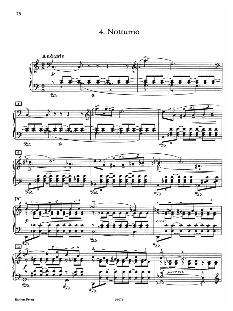 Grieg Nocturne Op54 | PDF