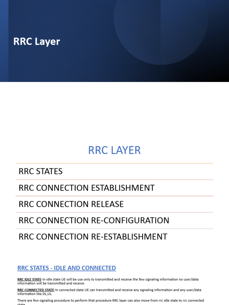 RRC Layer | PDF