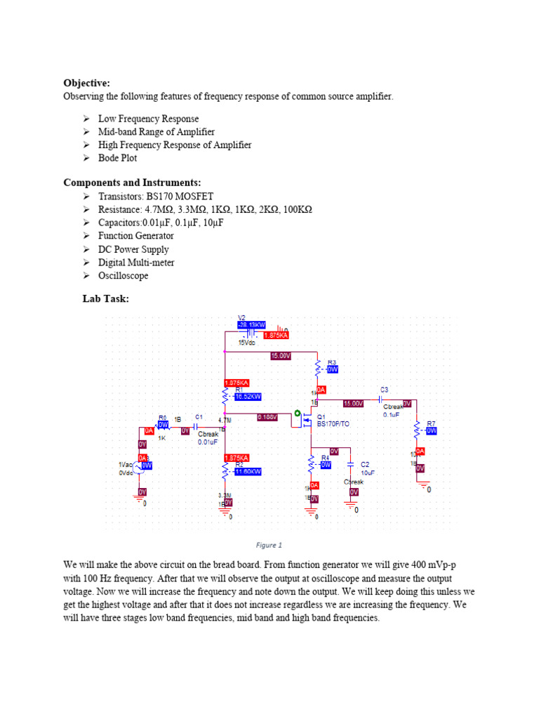 Lab 05 | PDF | Amplifier | Electronic Circuits