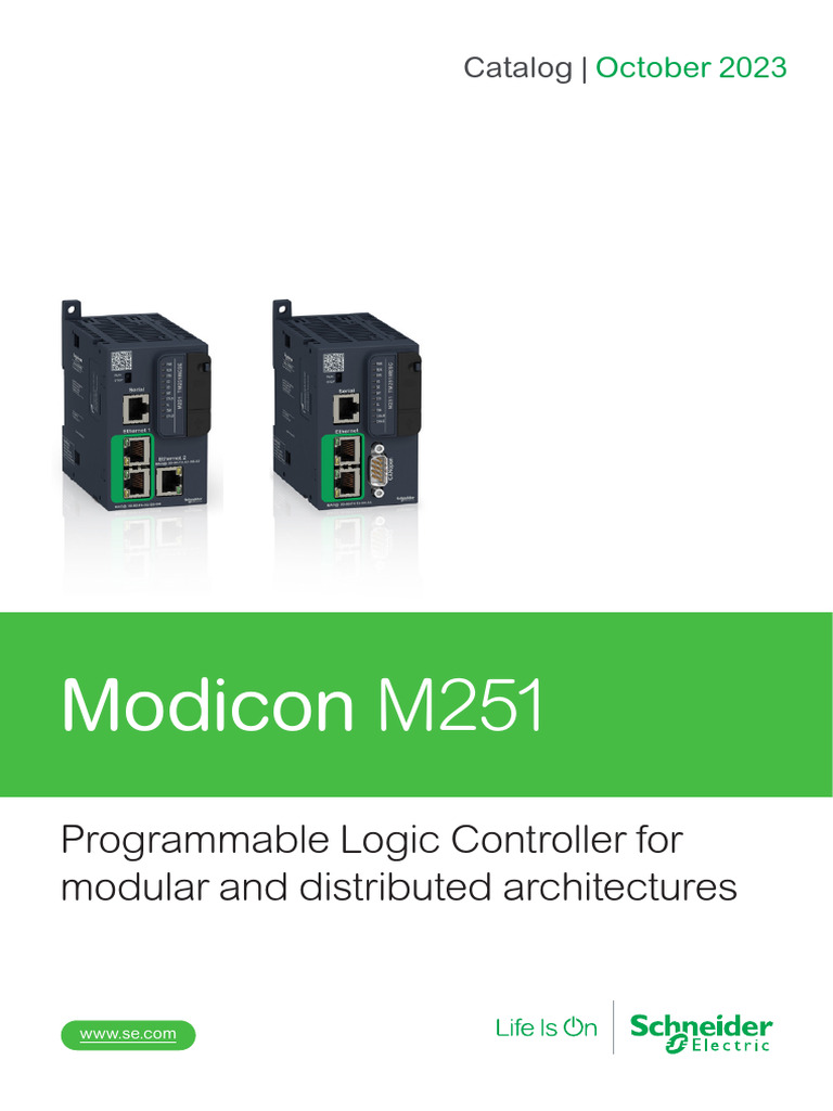 Catalog Modicon M251 Programmable Logic Controller For Modular and Distributed Architectures ...