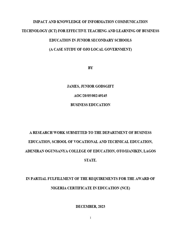 Frong Godsgift James 2 PDF Information And Communications