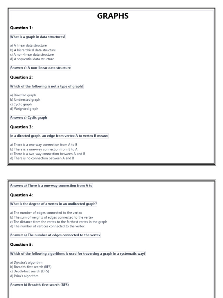 Dsa MCQS | PDF | Vertex (Graph Theory) | Computational Problems