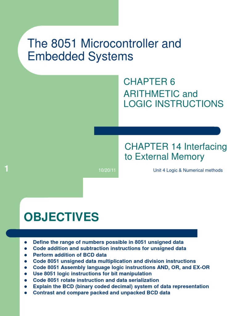 Unit 4 Arithmetic-Logic Instructions | PDF | Binary Coded Decimal | Computer Memory