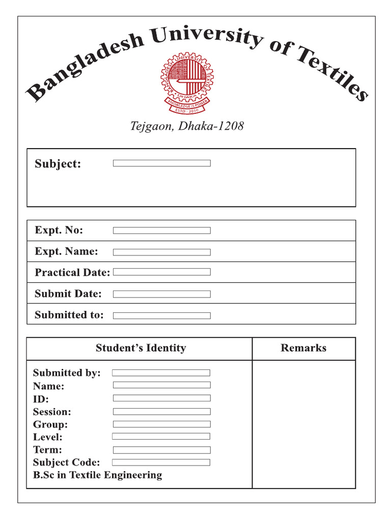 Lab Form | PDF