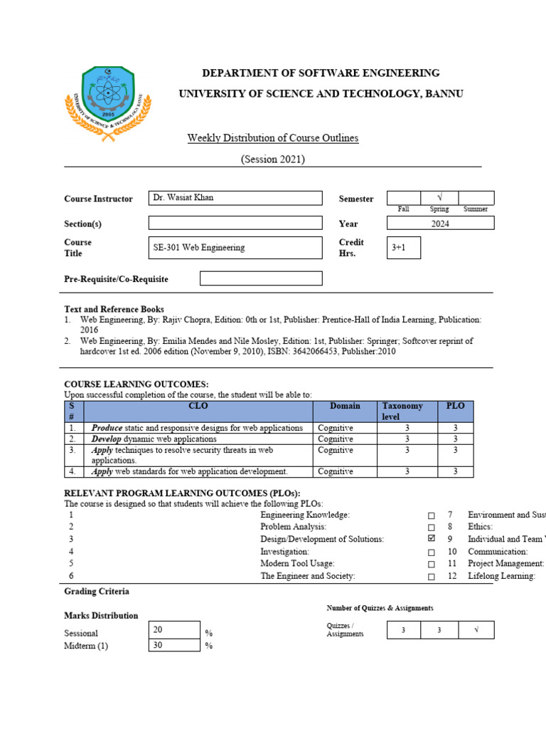 Web Weekly Breakdown Session 2021 | PDF | World Wide Web | Internet & Web