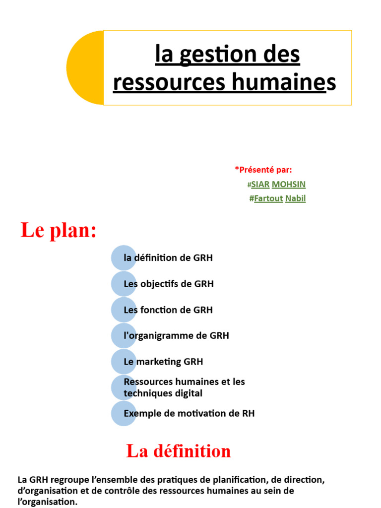 Gestion des Ressources Humaines : Guide Complet | PDF | Gestion des ...