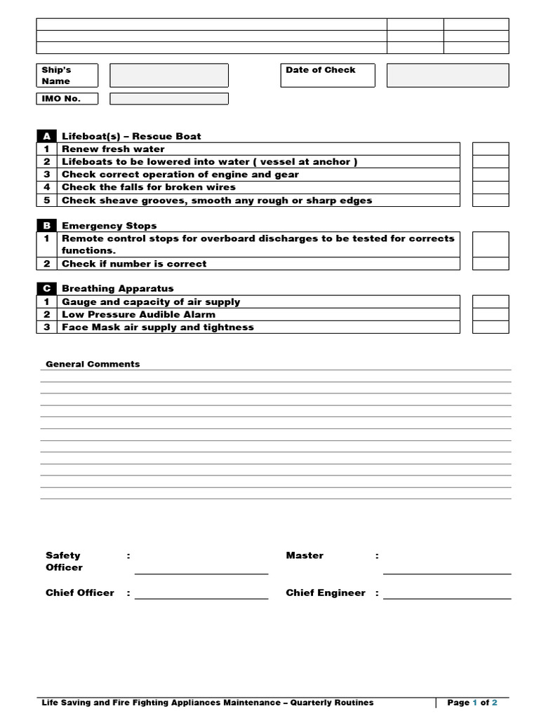 S-03 - 3M FFA & LSA Maintenance Report | PDF