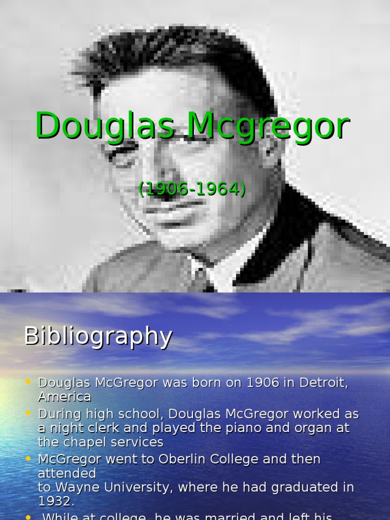 Douglas Macgregor | PDF | Motivation | Motivational