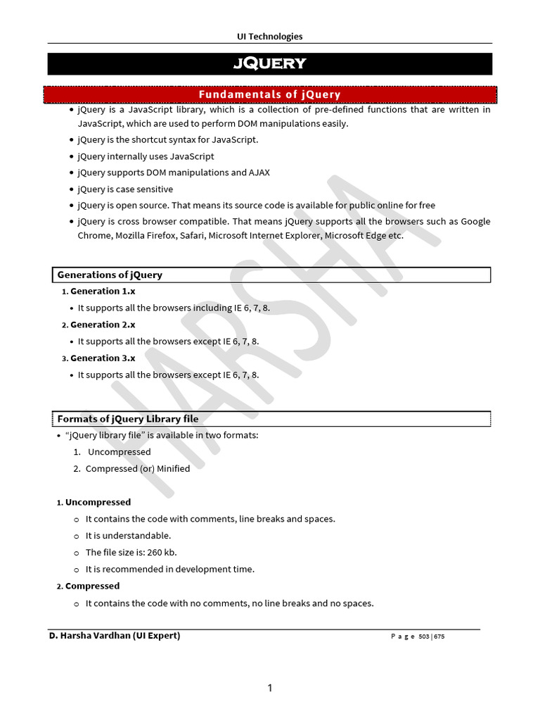 Jquery Numbered | PDF | J Query | Internet Explorer